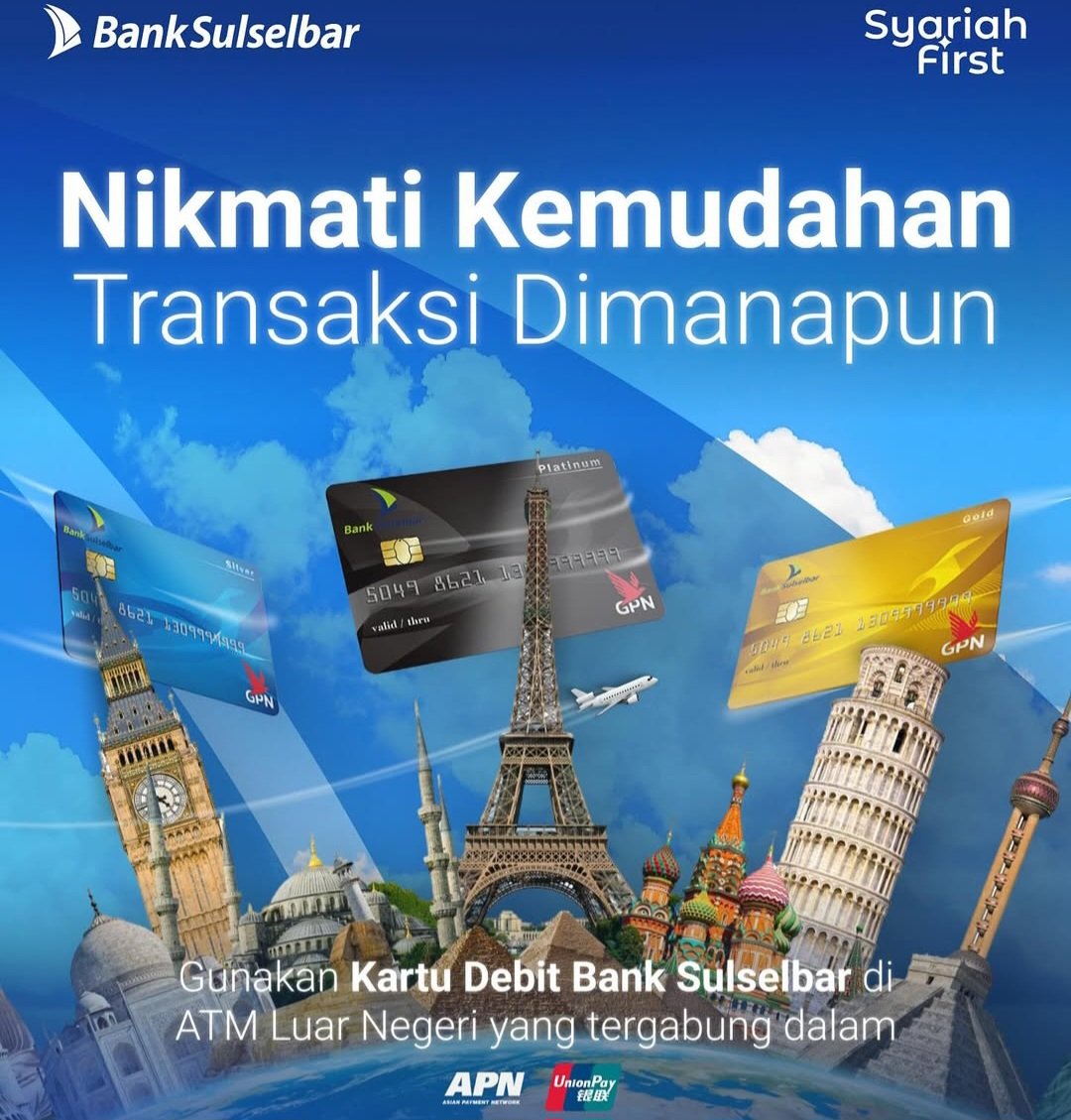 Kartu Debit Bank Sulselbar Kini Jangkau Jaringan ATM UnionPay & APN di ...